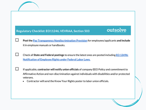 OFCCP Compliance Checklist | OutSolve
